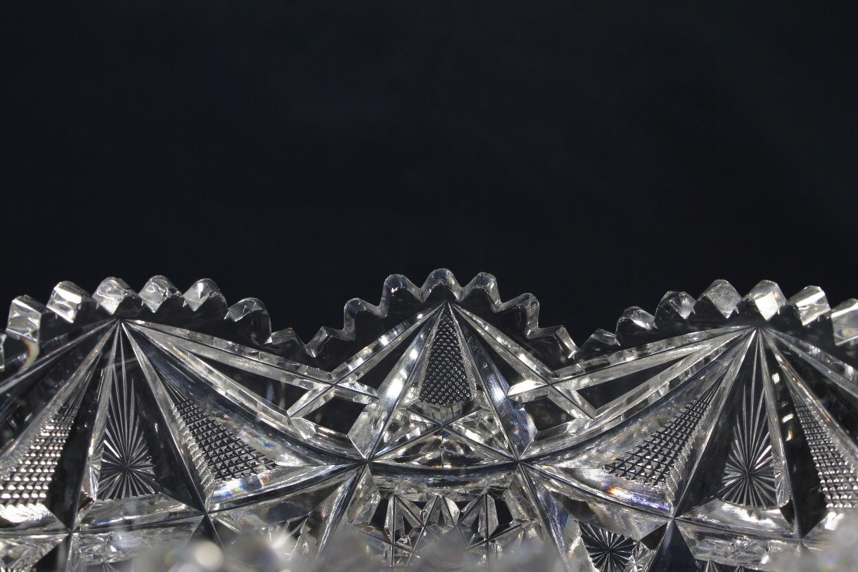 LIBBEY AMERICAN BRILLIANT CUT GLASS COLONNA BOWL-USA | eBay