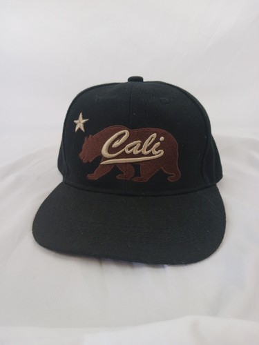 CALIFORNIA REPUBLIC Cali Bear Black Snapback Hat FREE SHIPPING | eBay