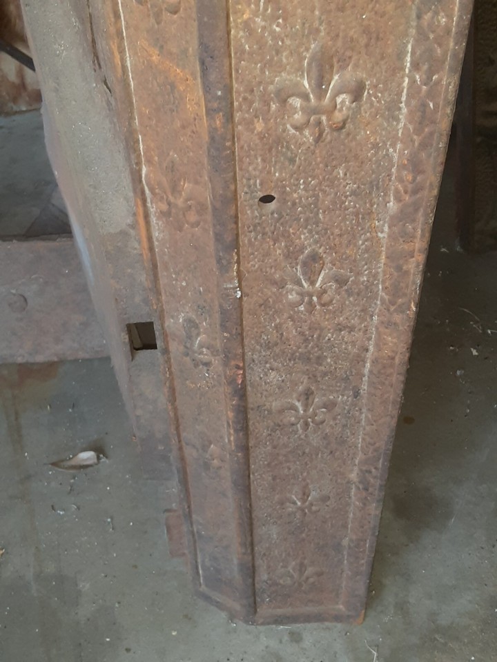 ANTIQUE ORNATE GARGOYLE PEERLESS CAST IRON/METAL FIREPLACE INSERT ...