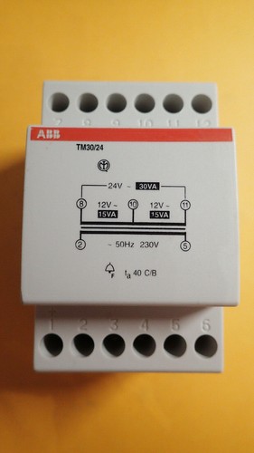 ABB TM30/24 - Transformateur de sonnerie cloche etc de 230V vers 12 & 24 volts | eBay