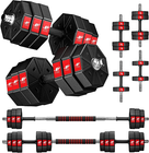 Adjustable Weights Dumbbells Set, 44Lbs 66Lbs 88Lbs 3 in 1 Adjustable ...