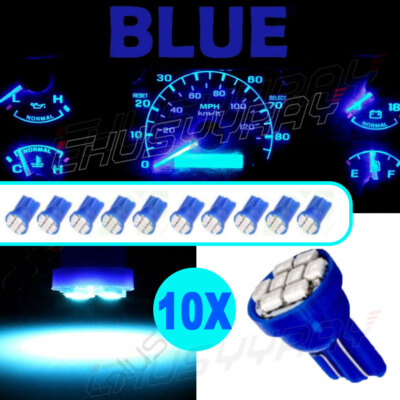 10Pcs T10 LED Instrument Dash Cluster Light Bulb Lamp Dashboard 194 ...