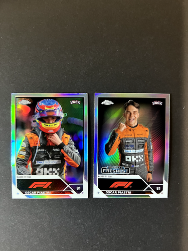 2023 Topps Chrome F1 Oscar Piastri Refractor (Two Cards) #41 Rookie ...