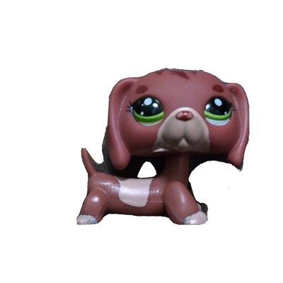 Littlest Pet Shop Red Mommy Dachshund 3601 Dog Puppy Green Eyes ...