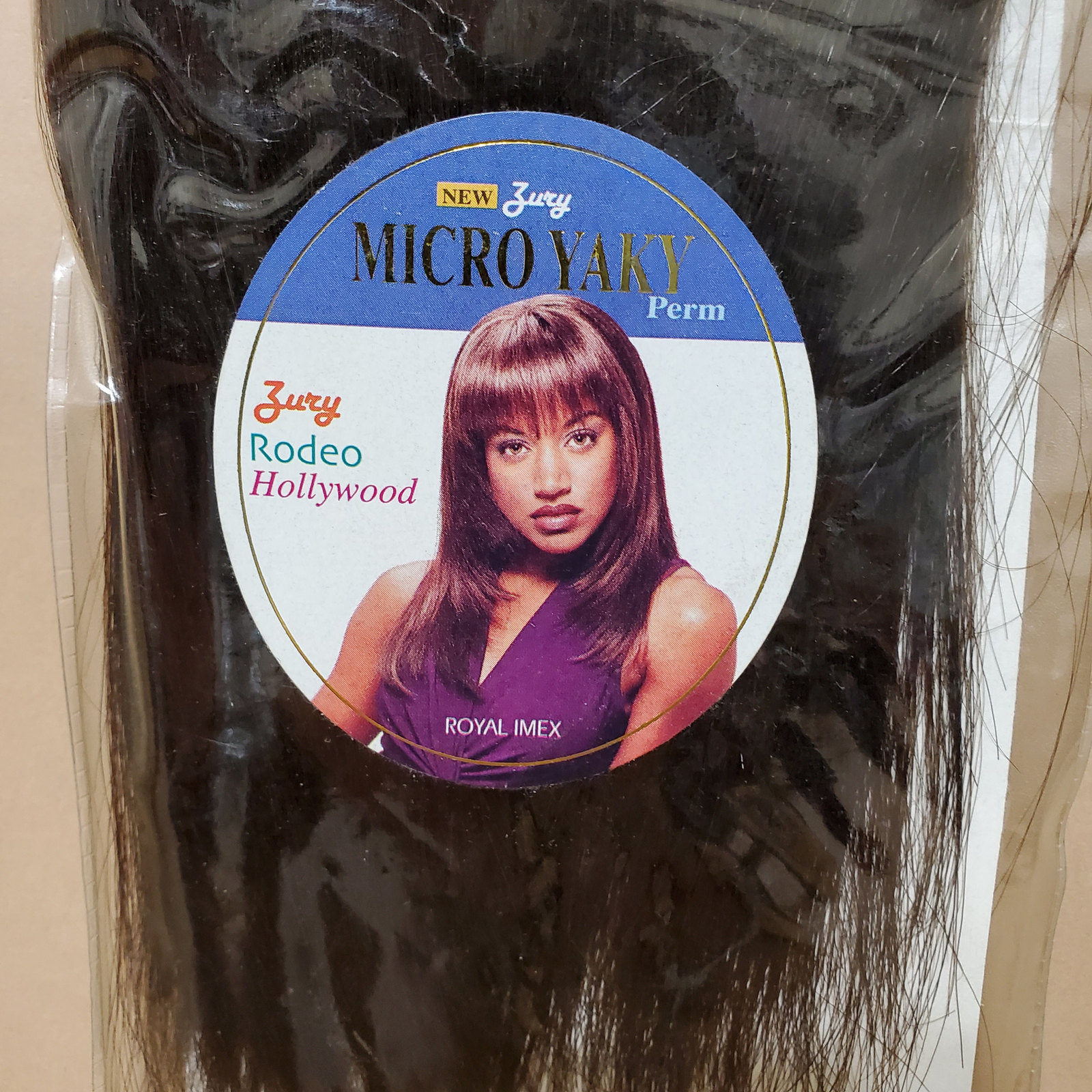 Zury Sew In Weave Micro Yaki Straight Human Hair Extensions - Brown 4 ...