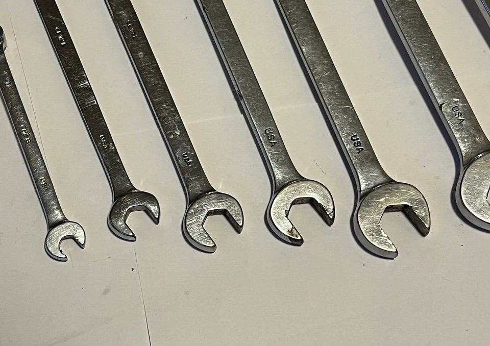 MAC Tools SAE Combination Open End Box Wrench Set 10 pc Chrome 1/4 - 7/ ...