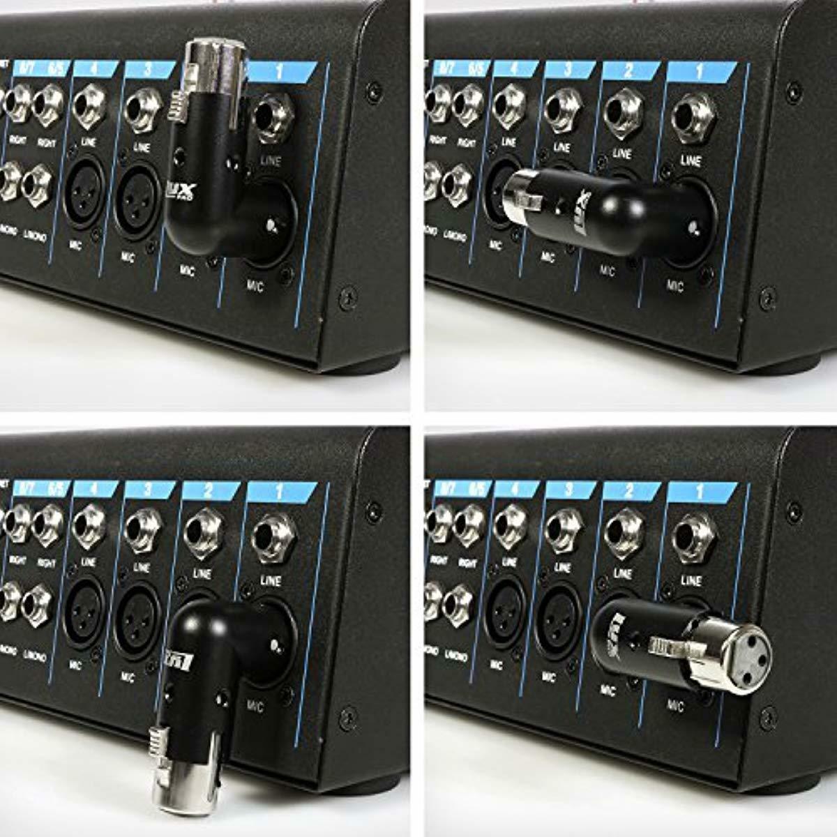 LyxPro XLR Angle Adapter Male & Female 4 Different Angles Position 90 ...