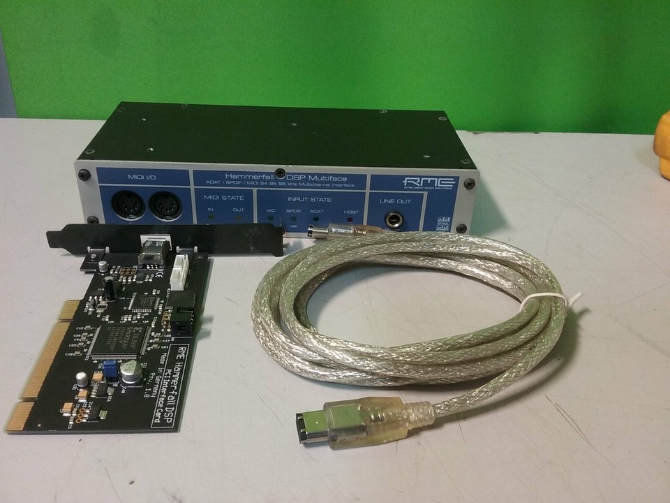 RME Hammerfall DSP Digital + RME Hdsp Pci Card Interface for Multiface ...