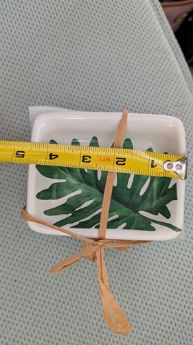 Palm Tree Ceramic Appetizer (Set Of 3) Dish 3.5” x 4.5” Paradise ...