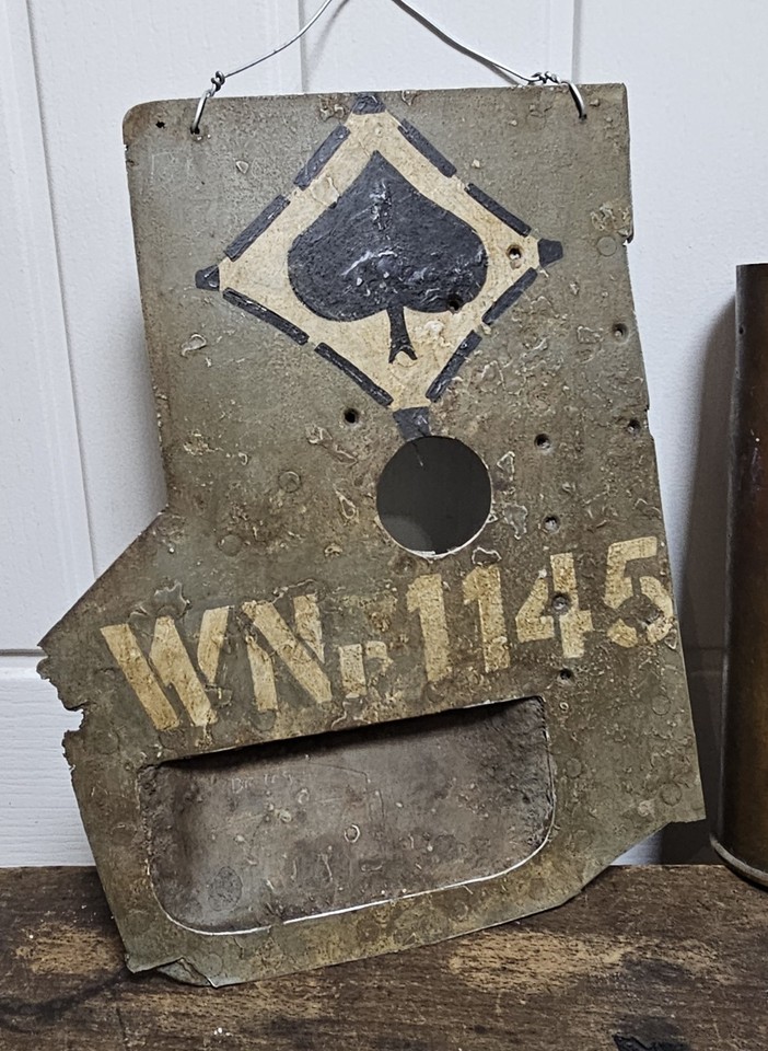 WW2 GERMAN MESSERSCHMITT ME 109 AIRCRAFT RELIC PANEL BATTLE OF BRITAIN ...