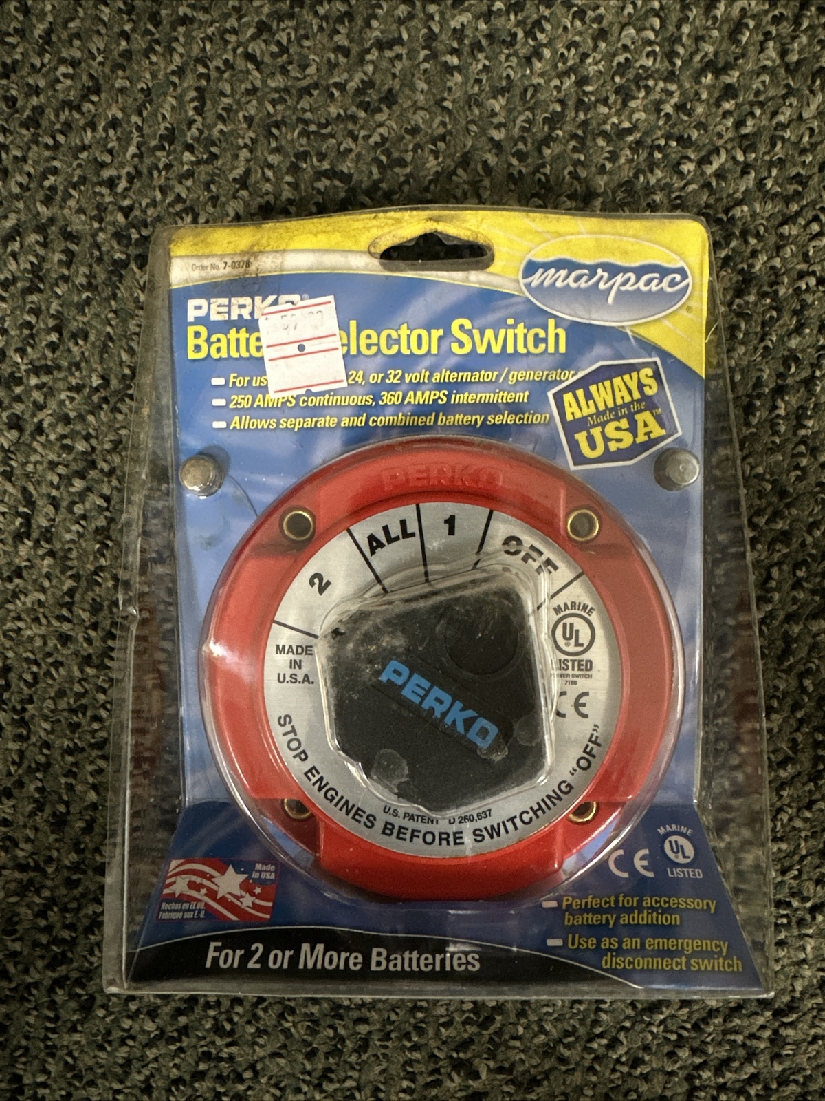 Perko Battery Selector Switch Model 8501 for sale online | eBay
