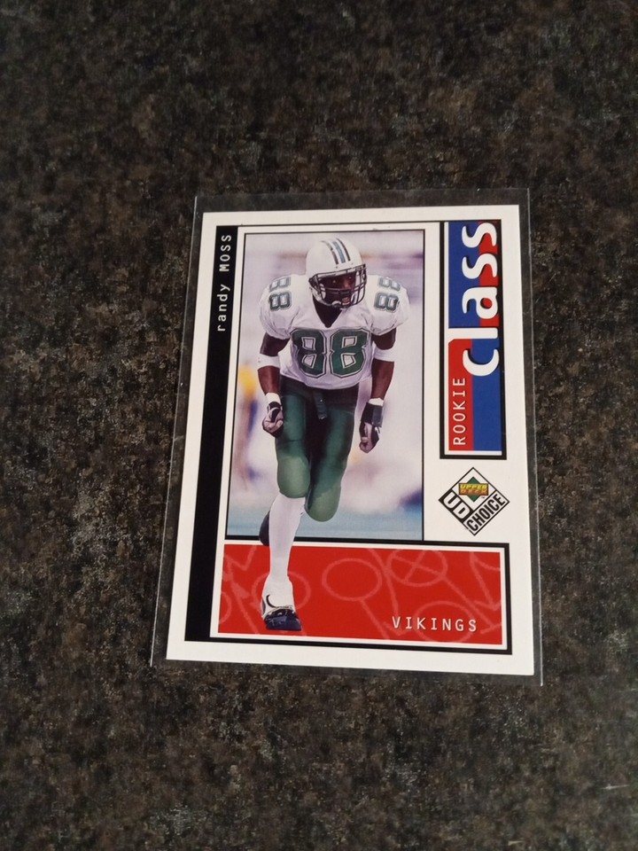 1998 Upper Deck UD Choice Randy Moss Rookie Class Vikings/Pats HOF WR ...