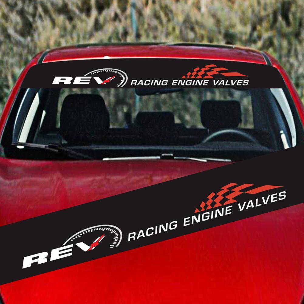 REV Car Front Windscreen Sticker PVC Auto Exterior Styling Decorative ...