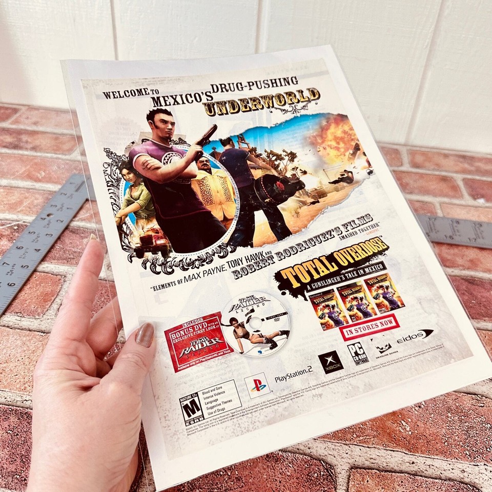 2005 Total Overdose Underworld Video Game - Original Vtg PRINT AD Mini ...