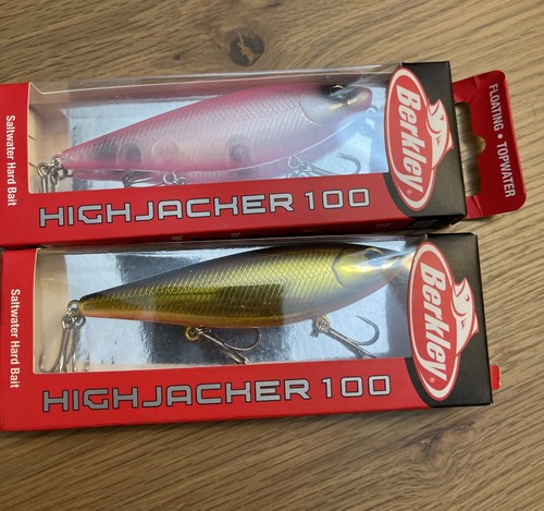 Lot of 2 Berkley 4" HighJacker 100 Saltwater Top Water Fish Lures 2/3 ...