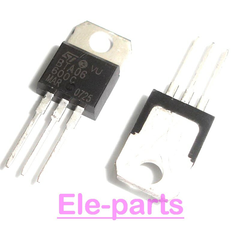 50 PCS BTA06-600C TO-220 BTA06-600 6A 600V TRIACS Transistor Chip | eBay