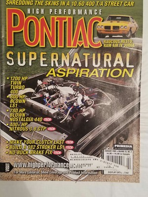 High Performance Pontiac Magazine Feb 2002 1200 HP Twin Turbo R/A IV ...