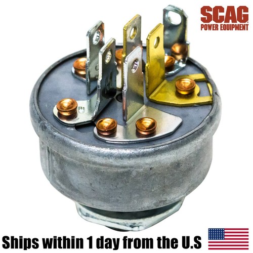 48798 OEM Genuine Original Scag Key Switch With Hardware (6 Pole) | eBay