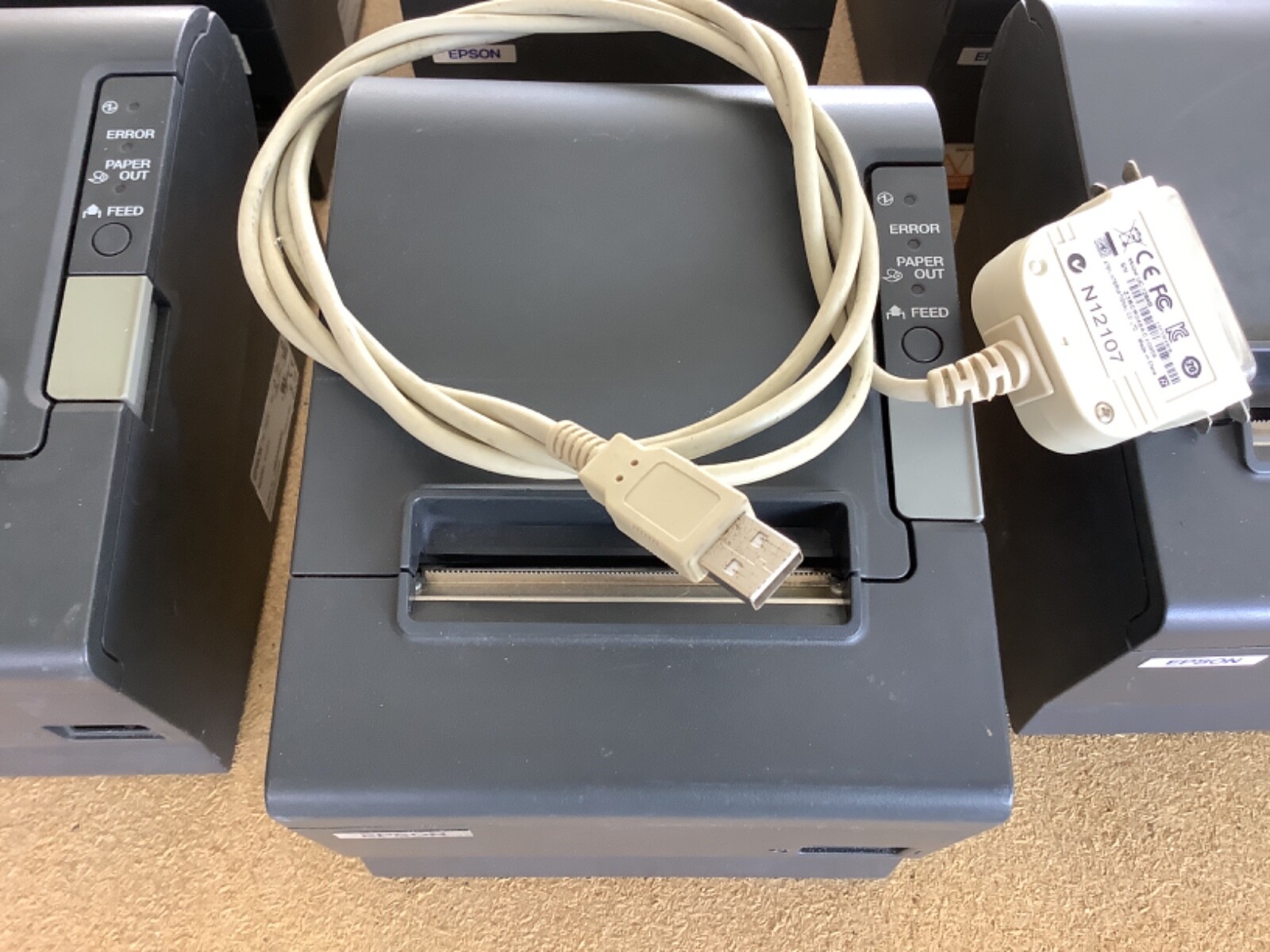 Epson TM-T88IV Thermal Receipt POS Printer M129H USB Cable Power Supply ...