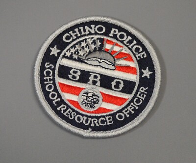 Chino California Police School Resource Officer Patch ++ Mint SRO CA | eBay