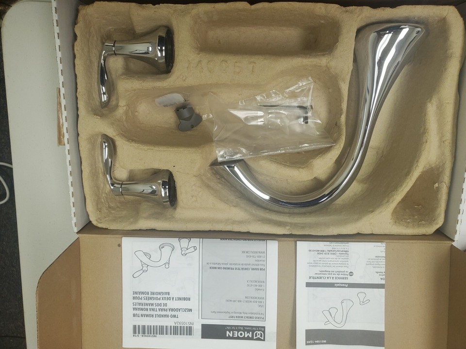 Moen T943 Eva 2-Handle Roman Tub Trim Kit - Chrome | eBay