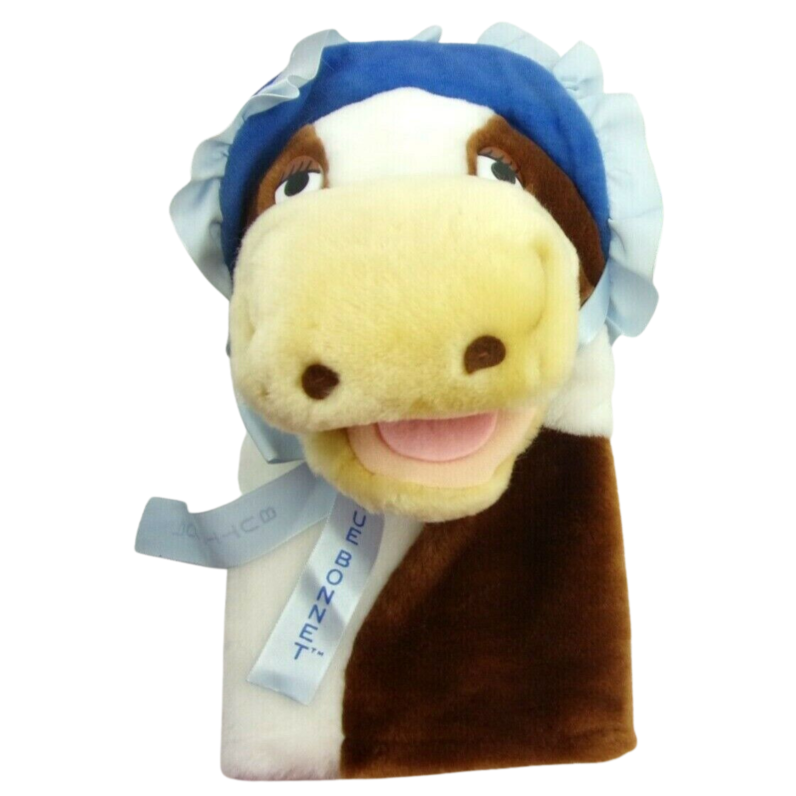 Blue Bonnet Butter Advertising Buttercup Cow 12" Plush Hand Puppet Vtg ...