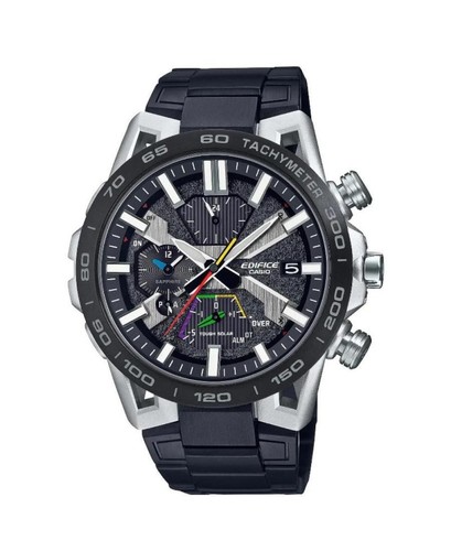 CASIO Men Analog Eco-Drive Casual Watch Classic Dress Black Dial ...