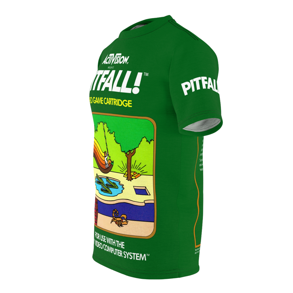 Pitfall! Activision Atari 2600 Retro Vintage Cover Video Game T-Shirt ...