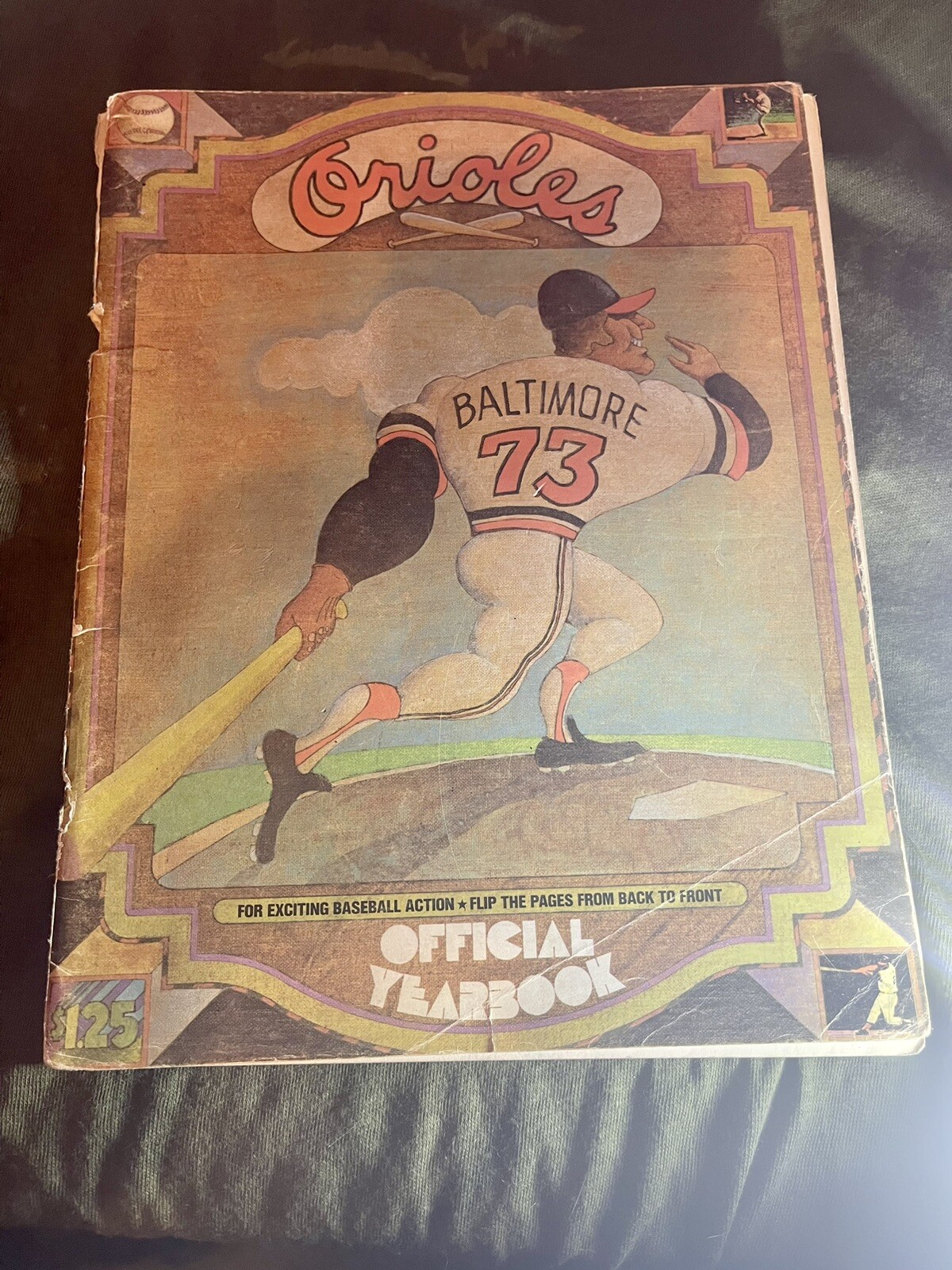 1973 Baltimore Orioles Yearbook. Damaged cover but otherwise complete ...