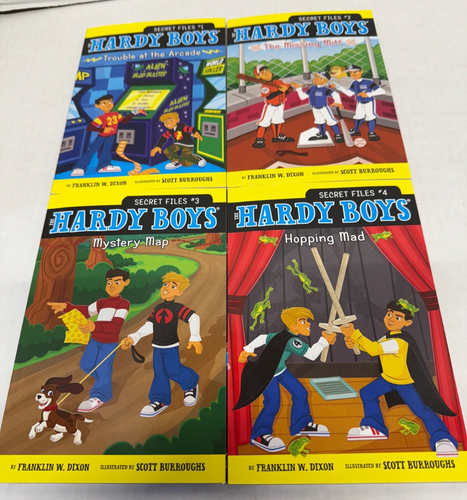 Hardy Boys Secret Files #1 - #4 Paperback Children's Book Lot Franklin ...