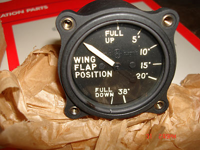 vintage aircraft wing flap position indicator 8dj11pea general electric ...