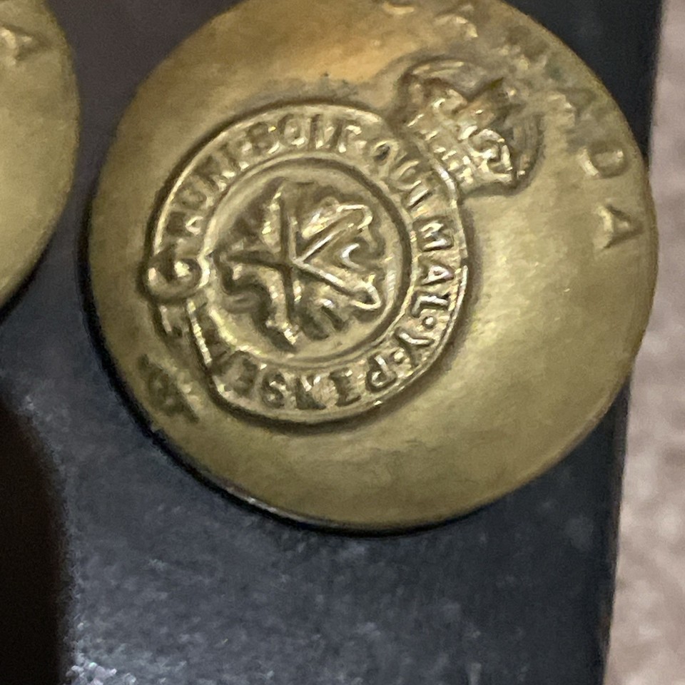 BRASS CANADIAN ARMY UNIFORM BUTTON English made x2 | eBay UK