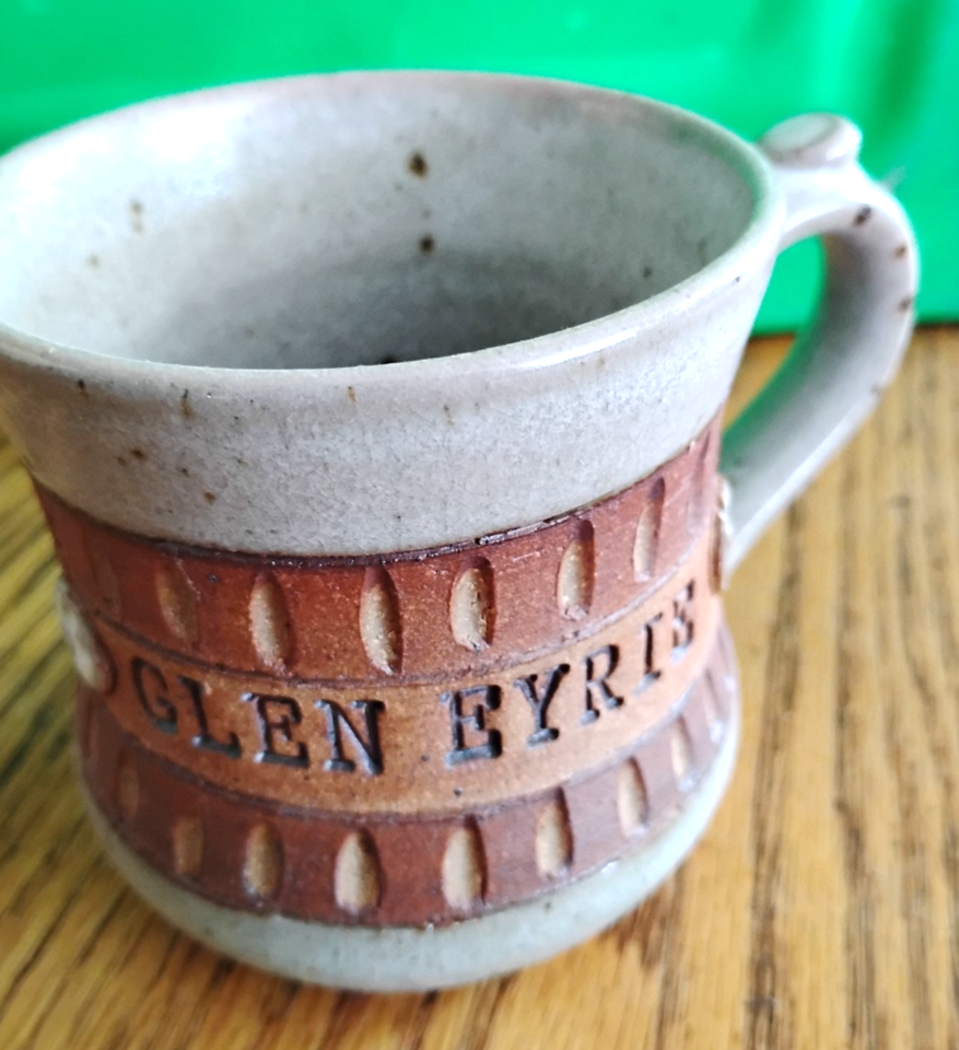 Glen Eyrie Colorado Springs souvenir Hand Thrown Pottery Coffee Mug Cup ...