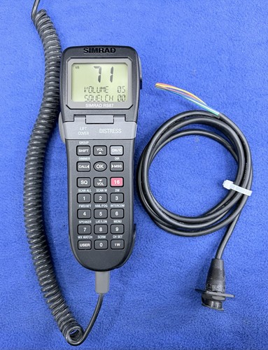 Simrad RS87 VHF Handset Mic AHS87 For RS80 System - Fully Tested, Good ...