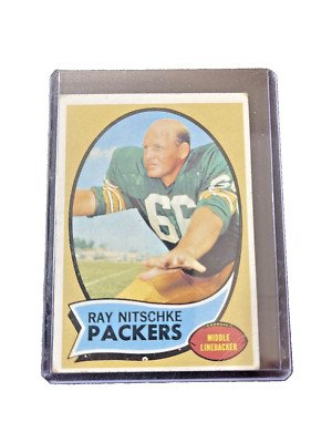 Topps 1970 Football Card 55 Ray Nitschke Green Bay Packers | eBay