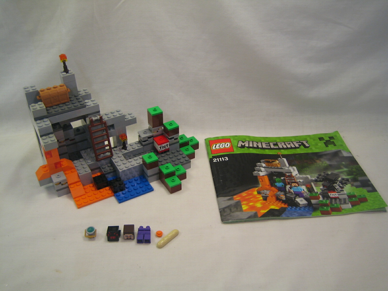 Lego Minecraft The Cave 21113 100% Complete Cave No figures | eBay