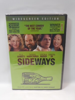Sideways DVD (2009 Widescreen) Paul Giamatti - Sandra Oh - Brand New ...