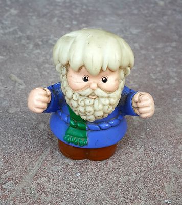 Vintage Beautiful Star Marked Rubber Happy Old Man Toy Collectibles ...