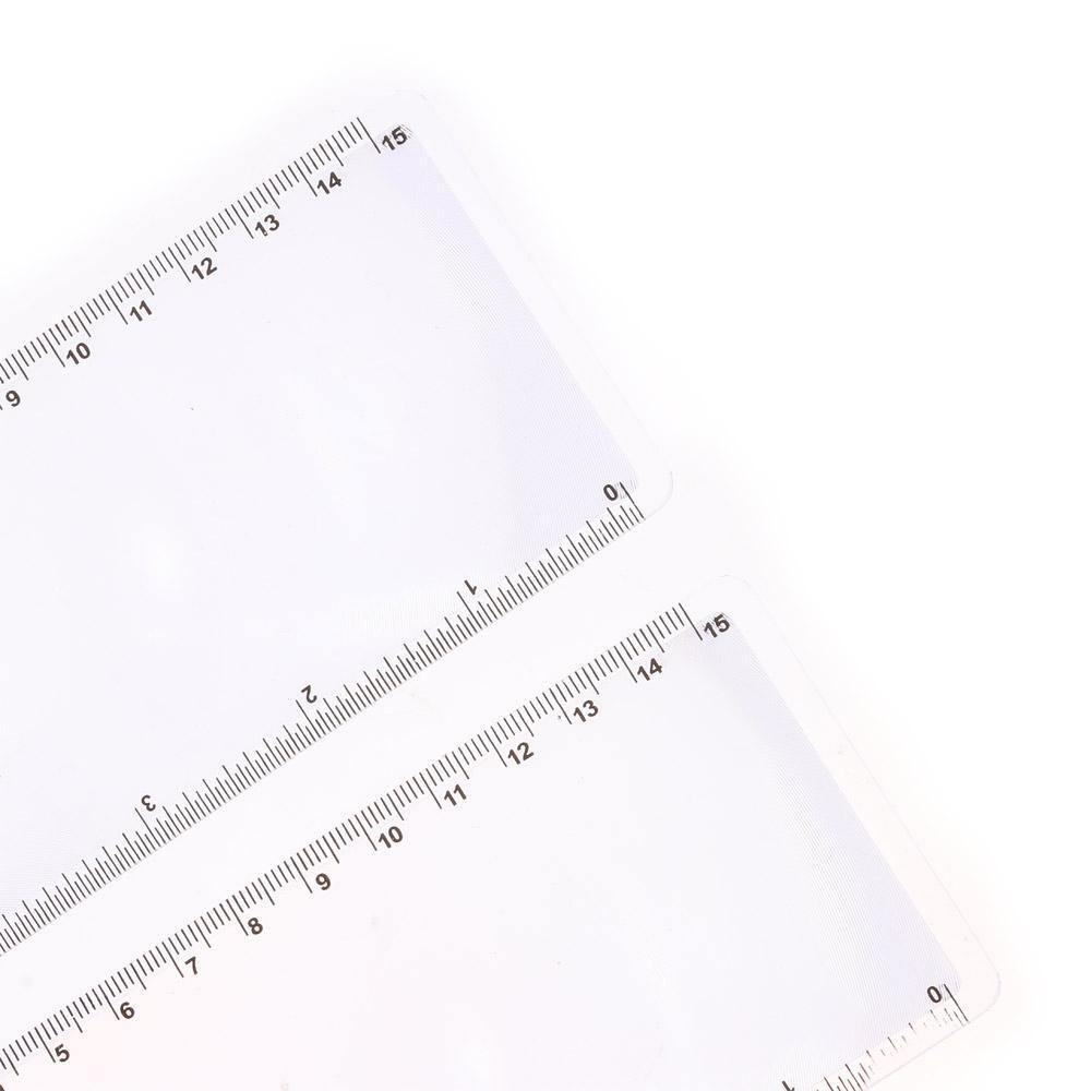 6PCS Transparent Bookmark Ruler Plastic 3X Bookmark Magnifying Glass | eBay
