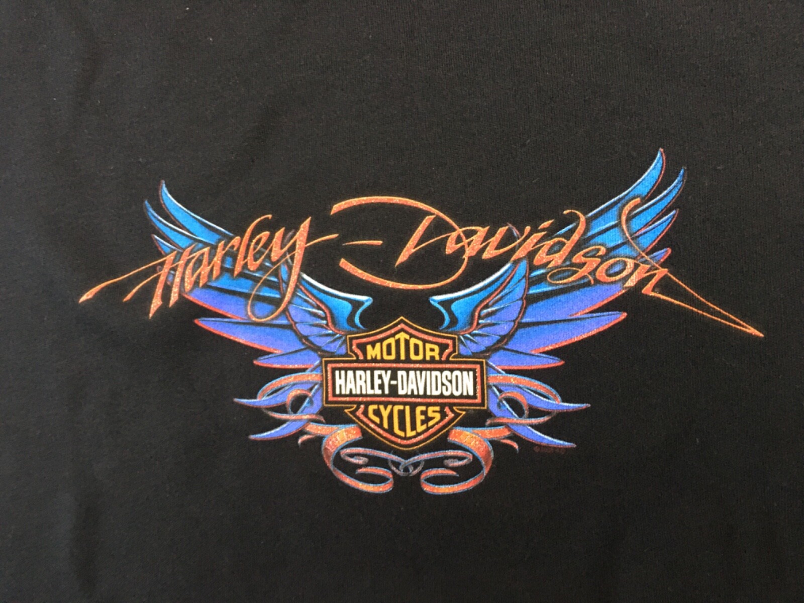 Harley Davidson Crest/Wings Logo Women's Fitted Tee S… - Gem