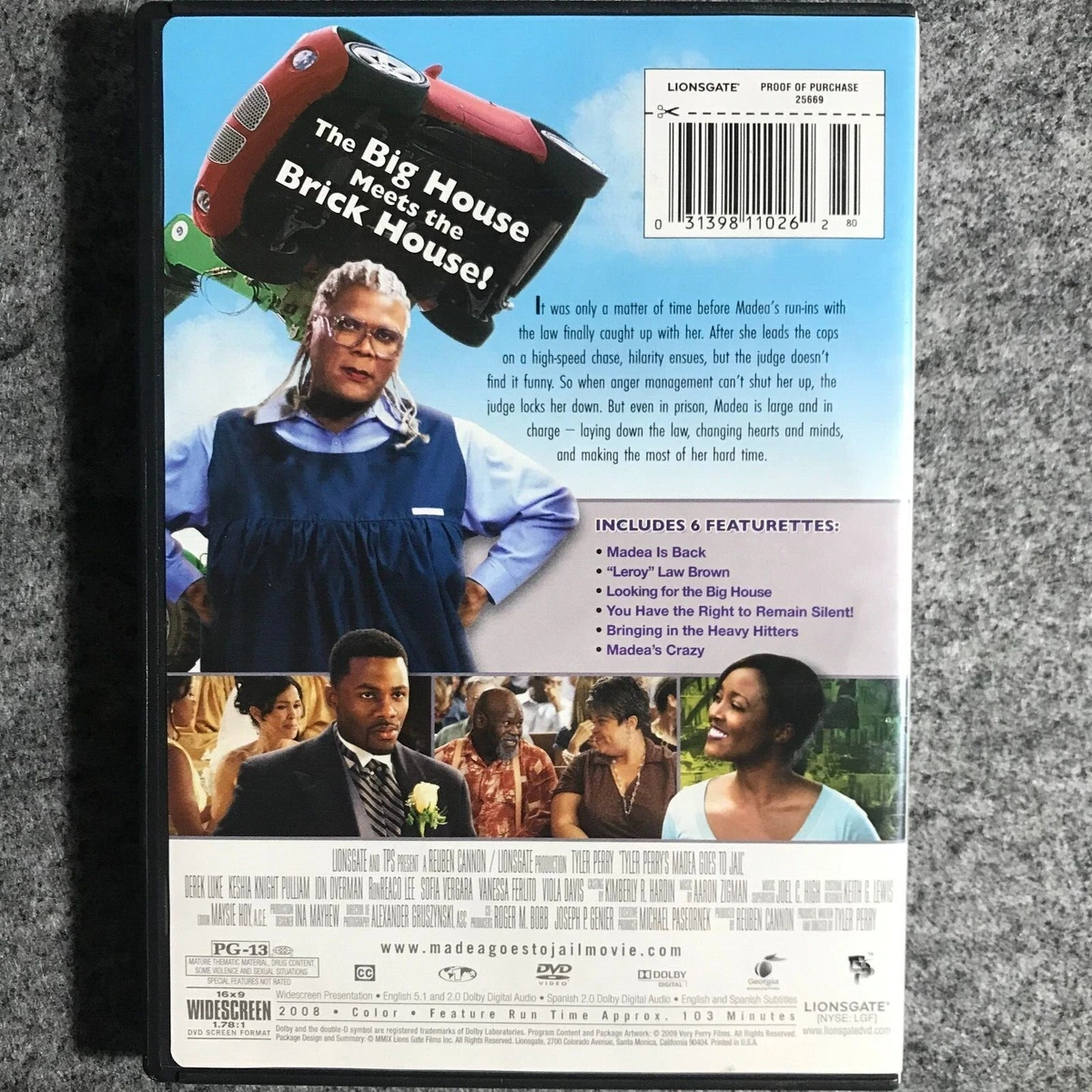 Madea Goes To Jail Dvd