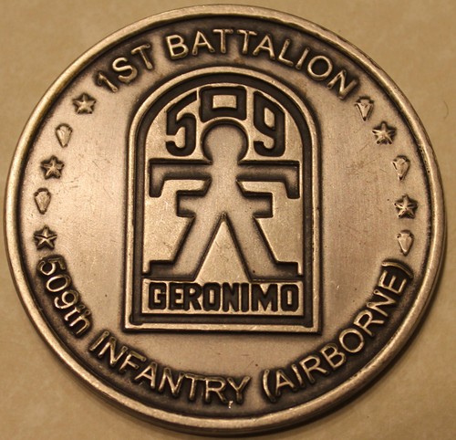 509th Geronimo Parachute INF Airborne 1st BN G-Man Commander Army ...