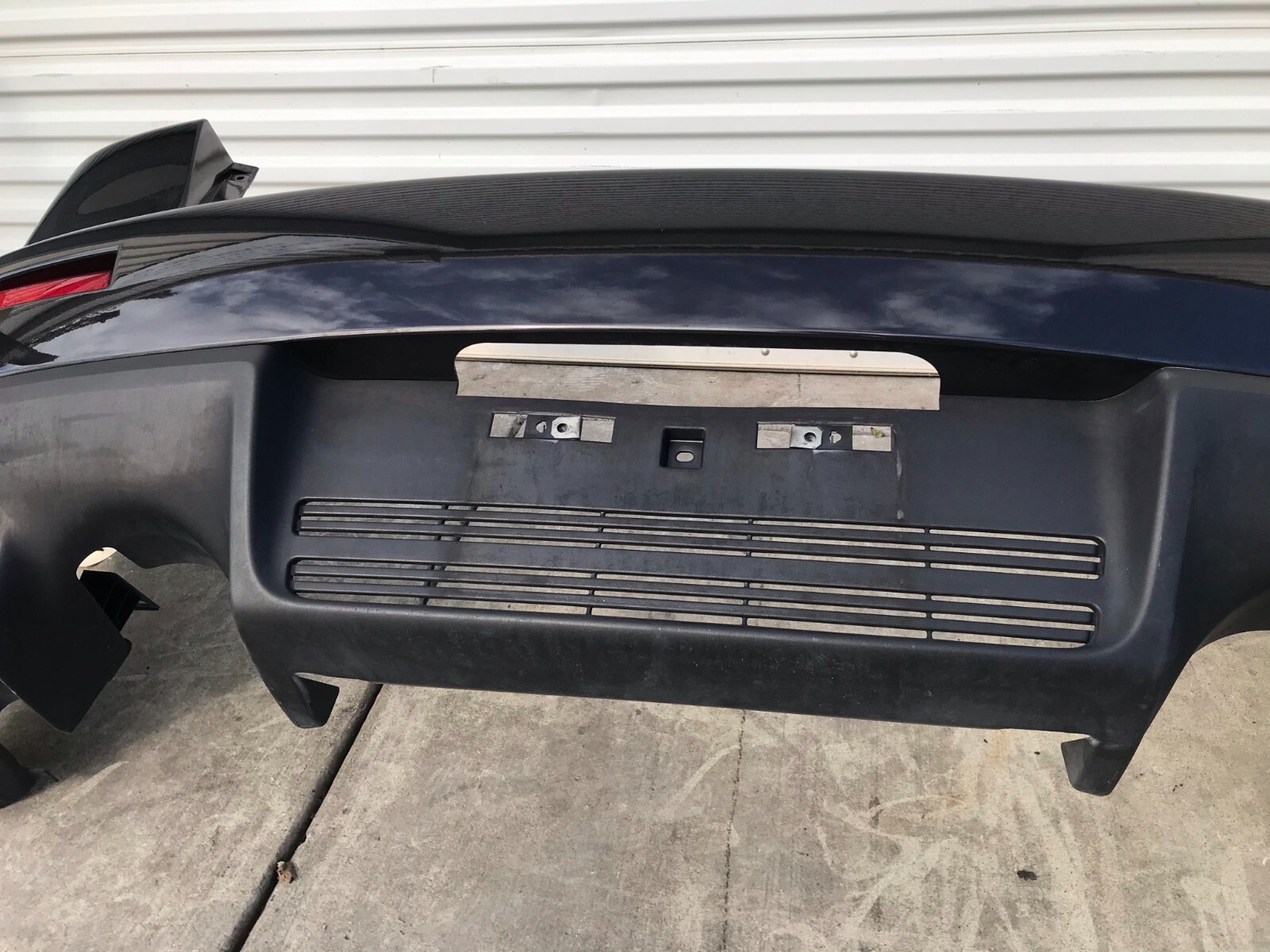 08-15 MITSUBISHI LANCER EVOLUTION EVO X REAR BUMPER COVER PHANTOM BLACK ...