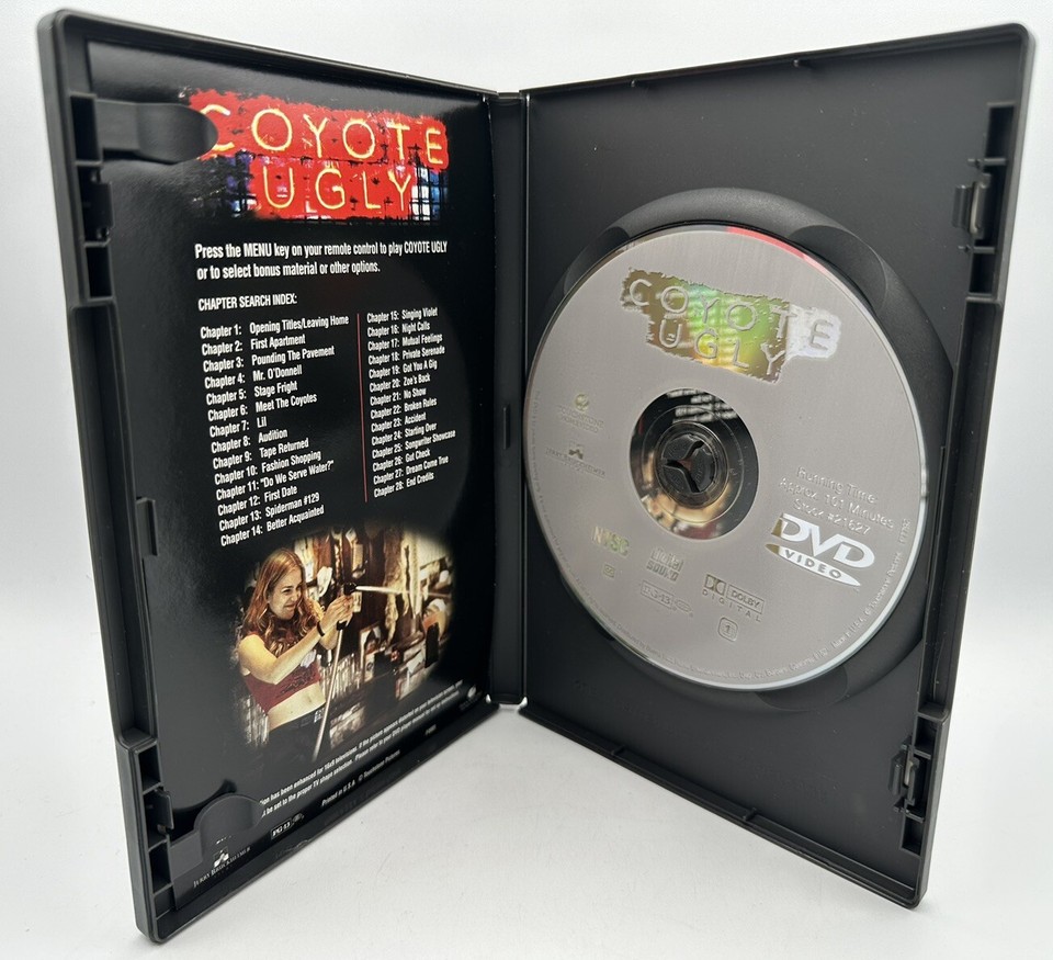 Coyote Ugly DVD Widescreen Piper Perabo Adam Garcia Maria Bello 2000 ...