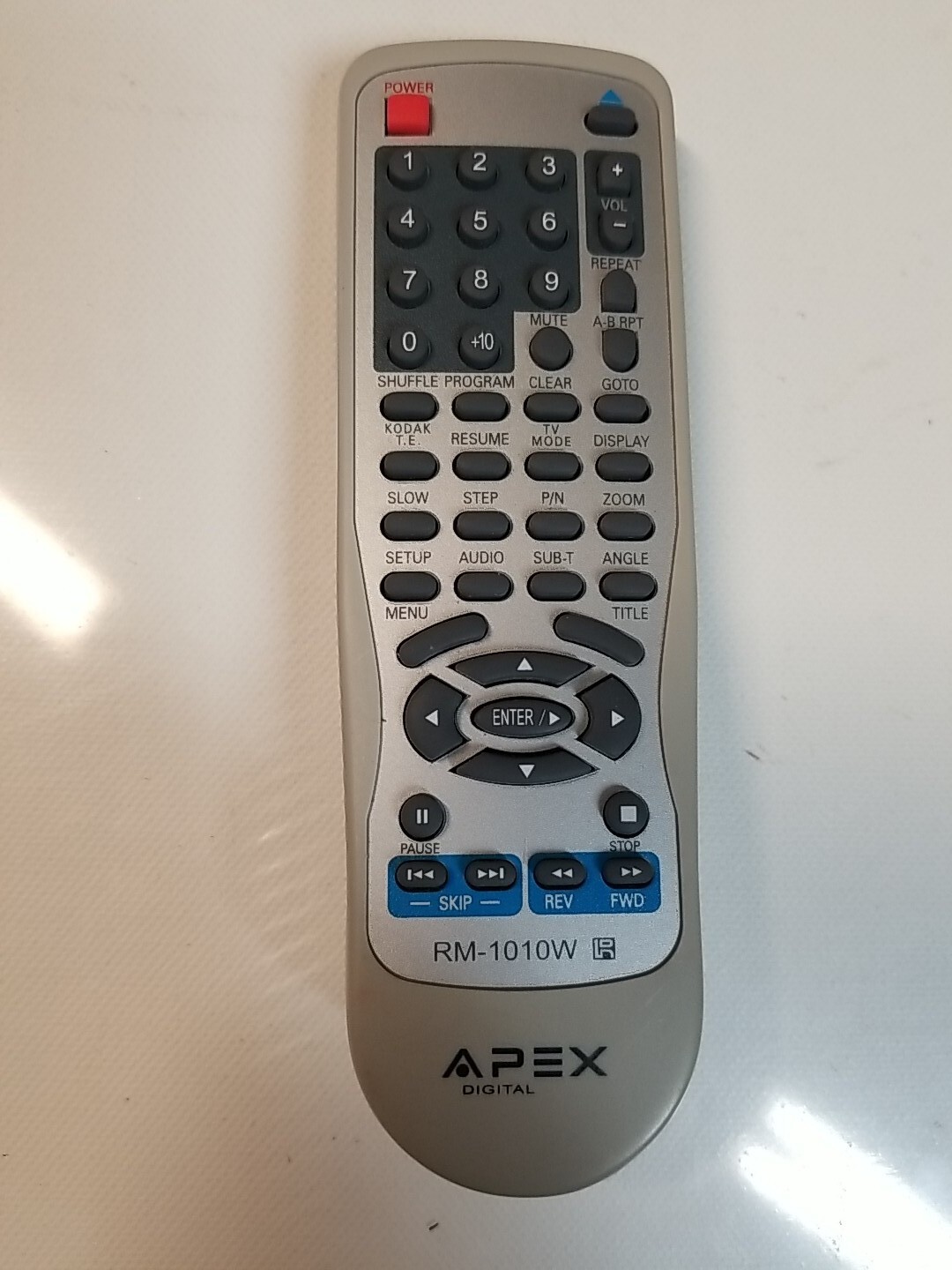 Apex Digital RM-1010W Factory Original DVD Player Remote AD-1110, AD ...