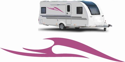 2x Wohnwagen Aufkleber Wohnmobil Autoaufkleber Caravan Sticker 120cm ...