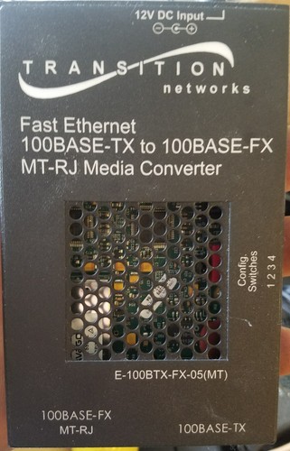 Transition Networks Fast Ethernet 100BASE-TX to 100BASE-FX Media E ...