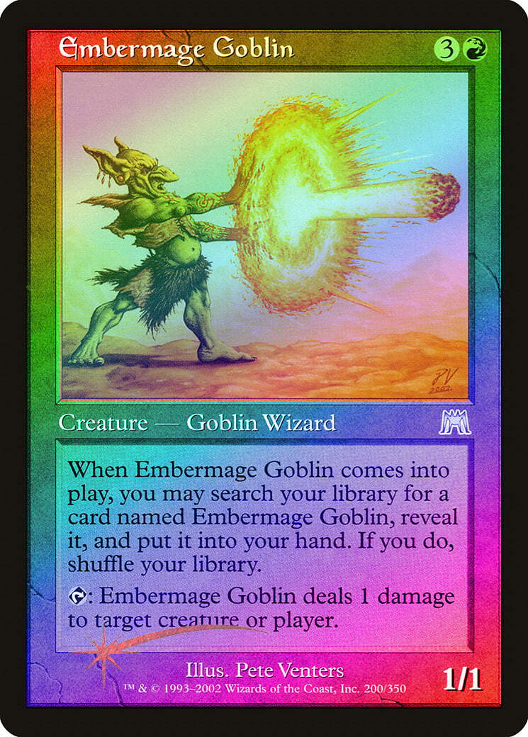 FOIL UNCENSORED Embermage Goblin ~ Onslaught [ NearMint ] [ Magic MTG ...