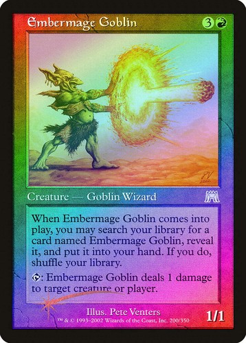 FOIL UNCENSORED Embermage Goblin ~ Onslaught [ NearMint ] [ Magic MTG ...