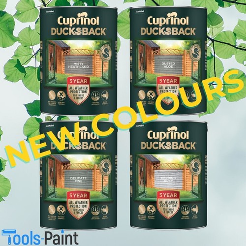 New Colours of Cuprinol 5 Year Ducksback 5L for your fence and shed ...